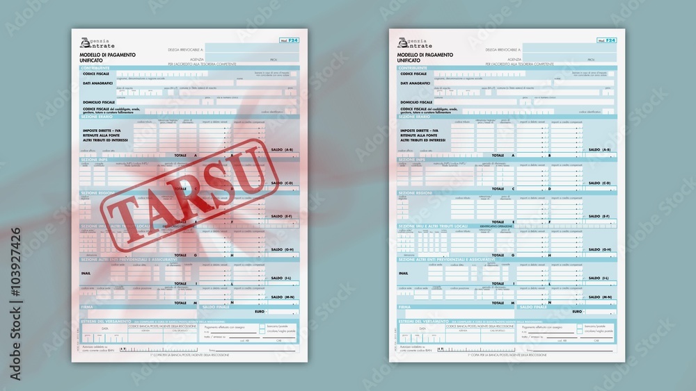 Vidéo Stock f24 italian tax forms that scroll from left to right and ...