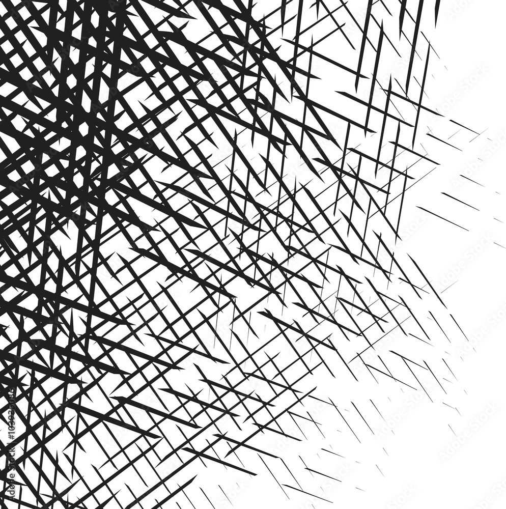 black grunge line sketches shading isolated on white background Stock ...