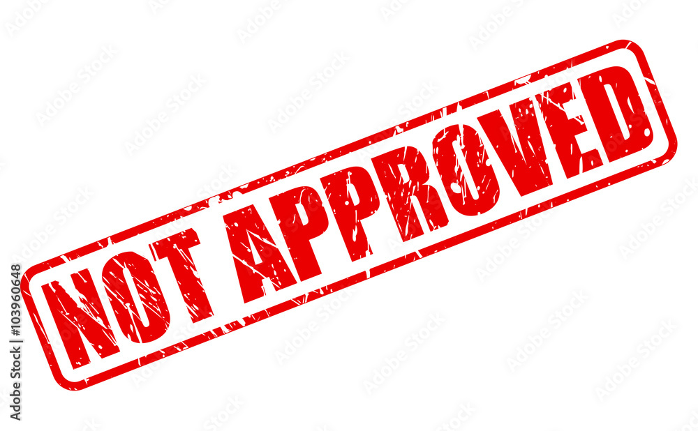 NOT APPROVED RED STAMP TEXT Stock Vector | Adobe Stock NOT APPROVED RED STAMP TEXT Stock Vector | Adobe Stock