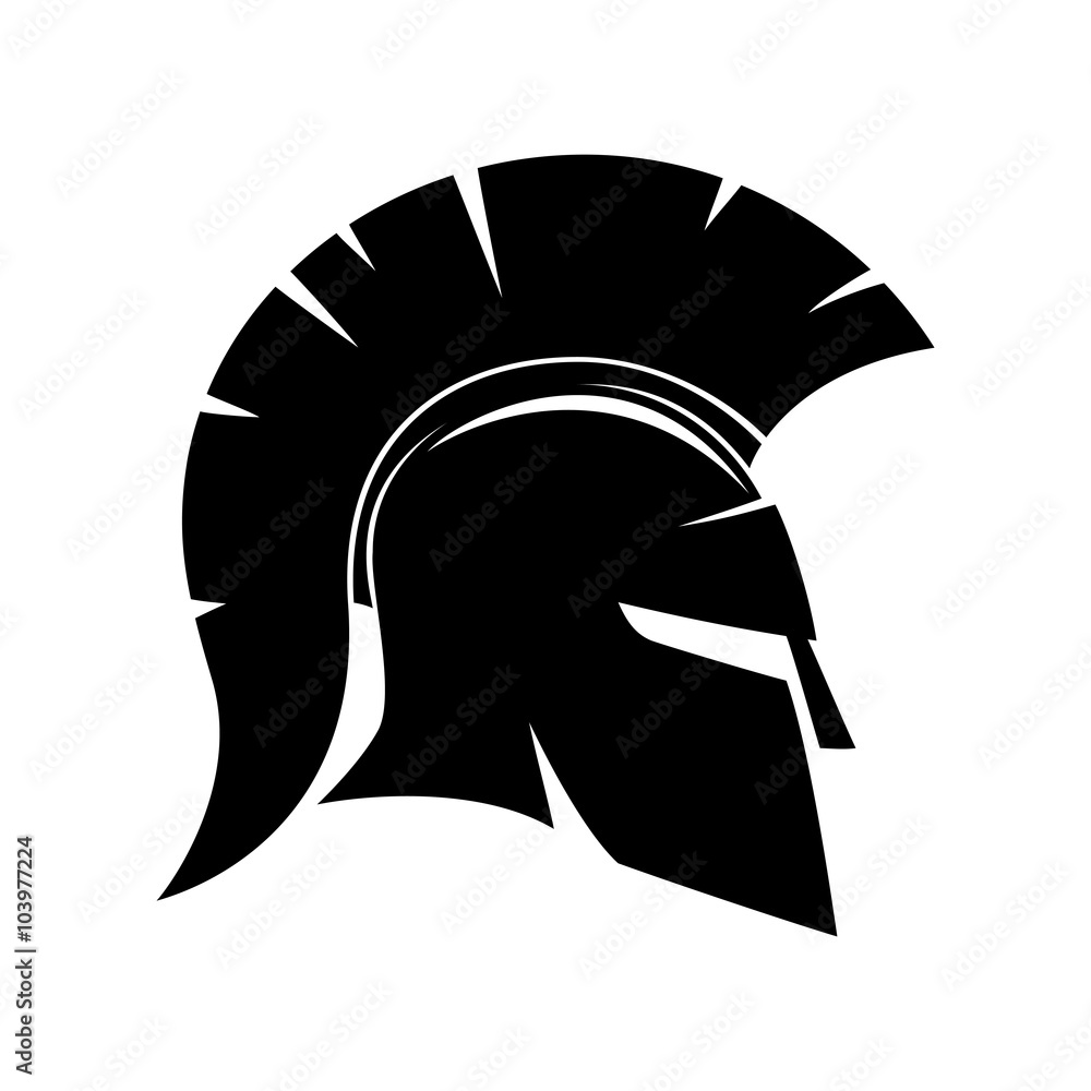 Spartan helmet. Stock Vector | Adobe Stock