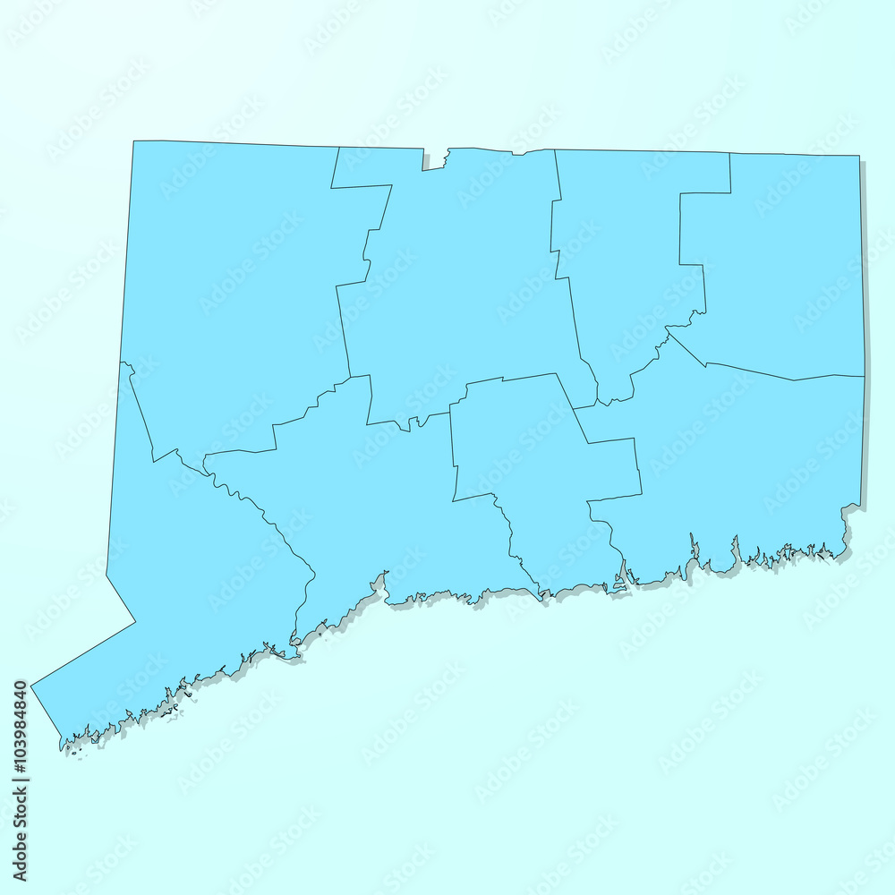 Connecticut blue map on degraded background vector Stock Vector | Adobe ...