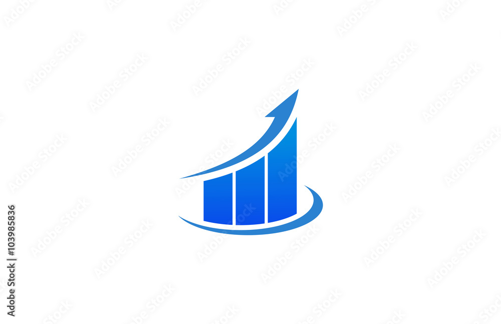 abstract building arrow logo Stock-Vektorgrafik | Adobe Stock