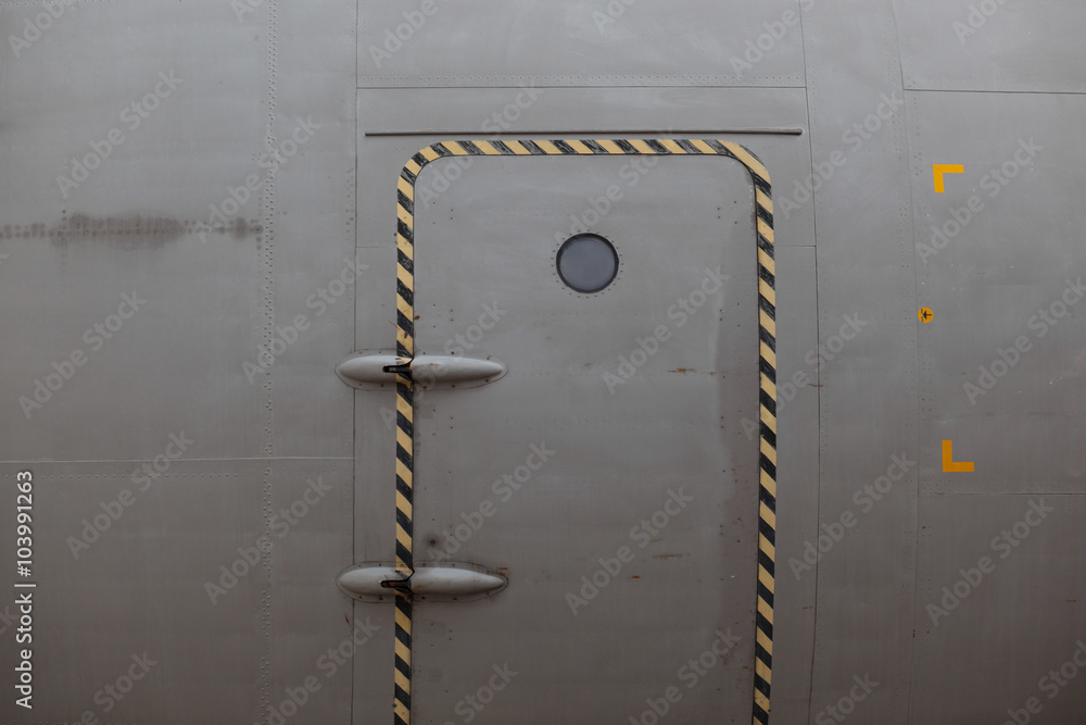 Military airplane door Stock-Foto | Adobe Stock