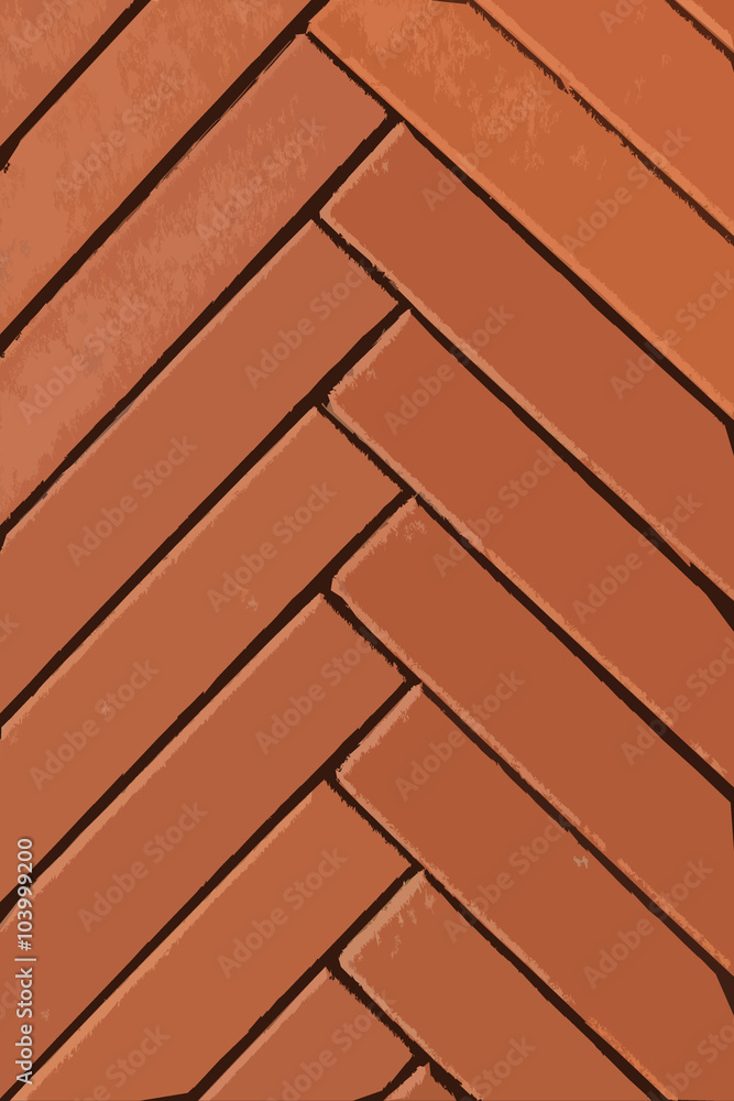 Red narrow animated bricks herringbone pattern background animated ...