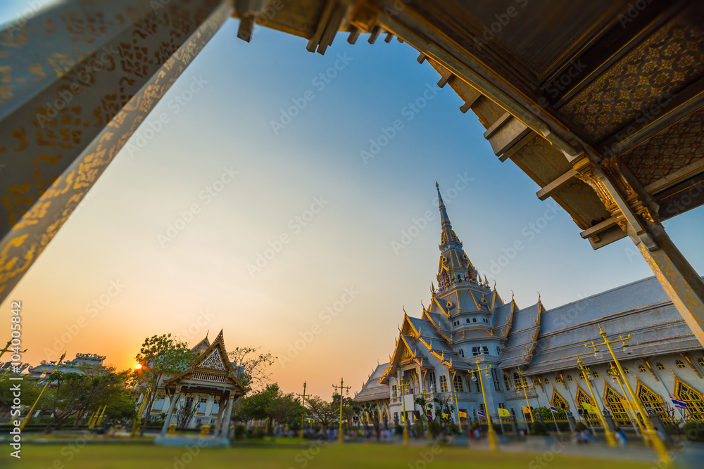 Buddhism temple in Thailand. Photo of WatSothonworawiharn temple in ...