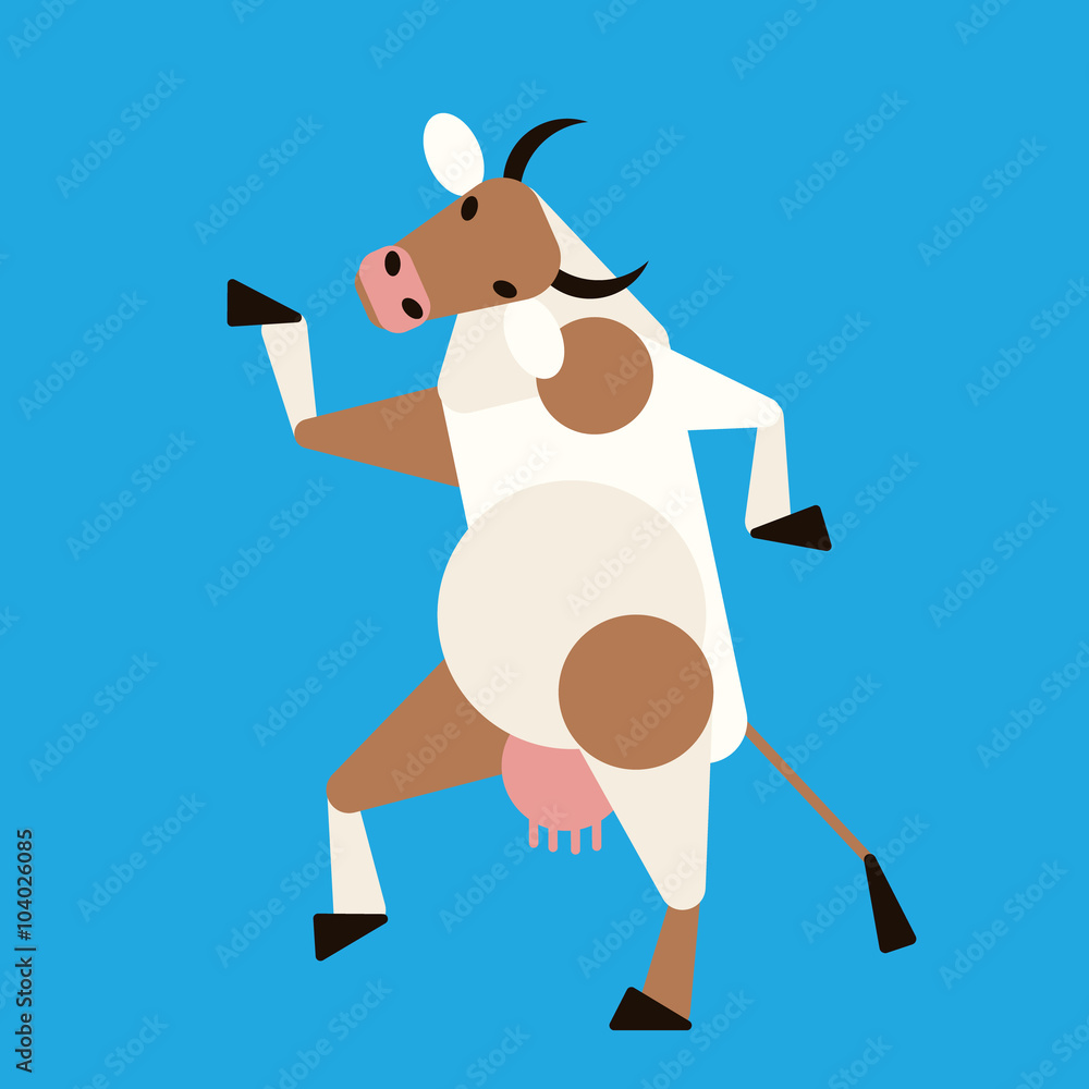Cartoon Cows Dancing
