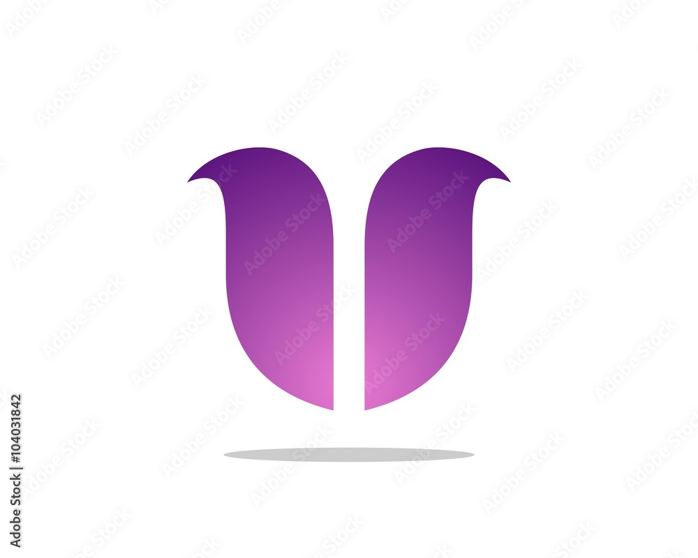 The Letter U In Purple