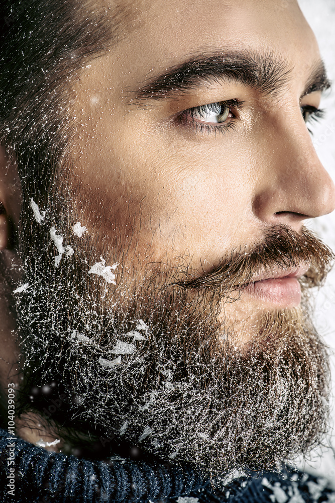 snowy man Stock Photo | Adobe Stock