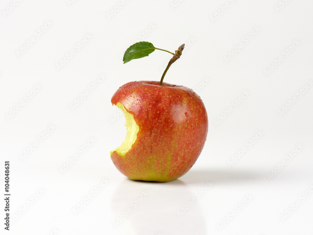 Red Apple With Bite