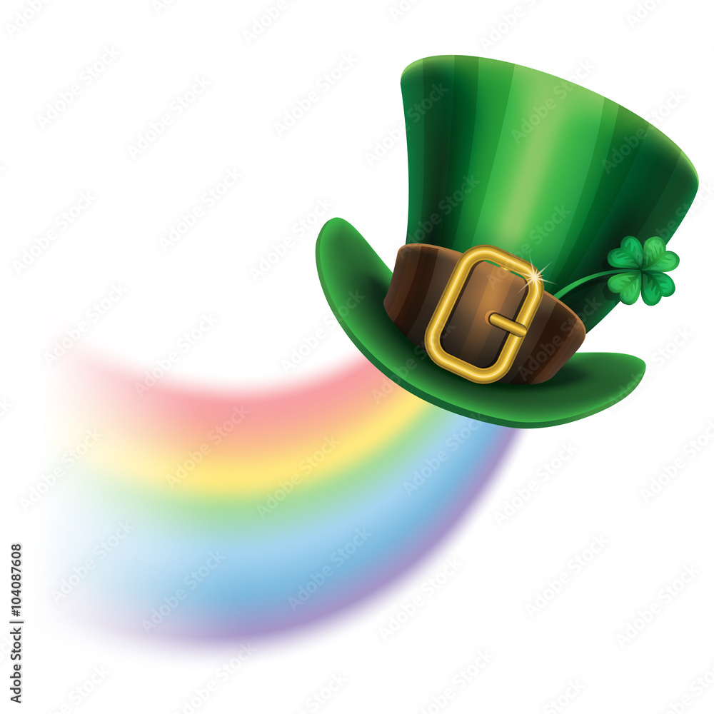 Leprechaun Rainbow Clipart