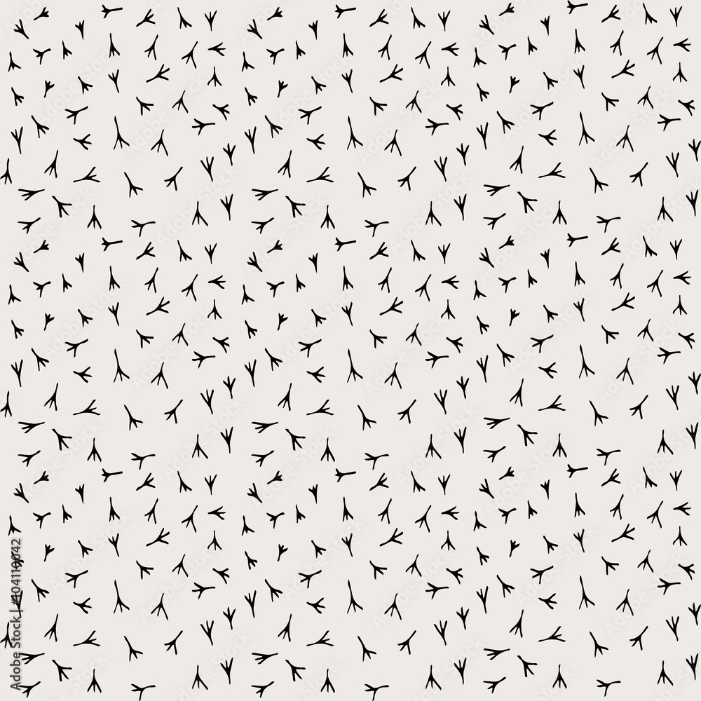 Bird footprint illustration. Stock Vector | Adobe Stock