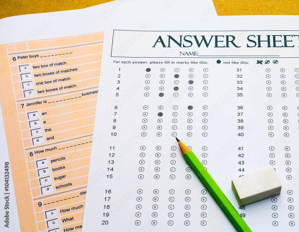 questions and answer sheet Stock Photo | Adobe Stock