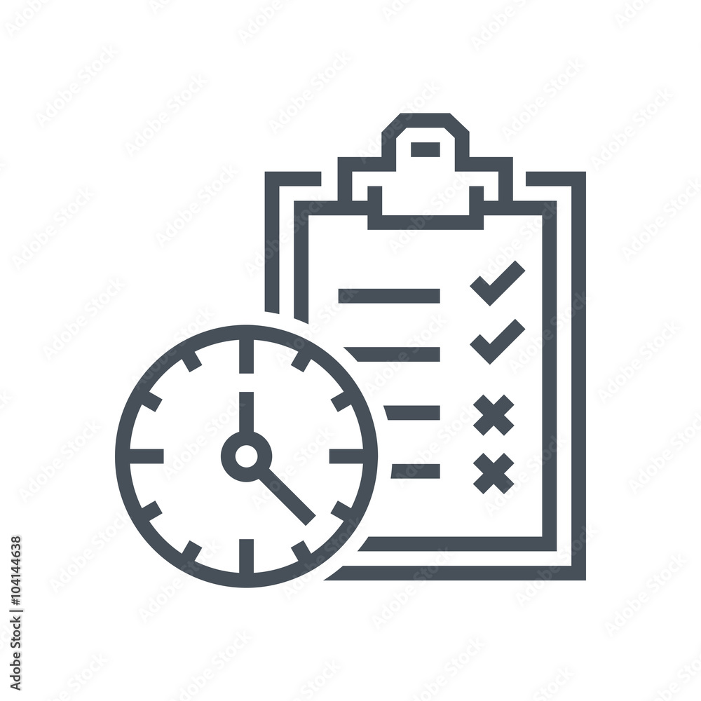 Mission list icon Stock Vector | Adobe Stock