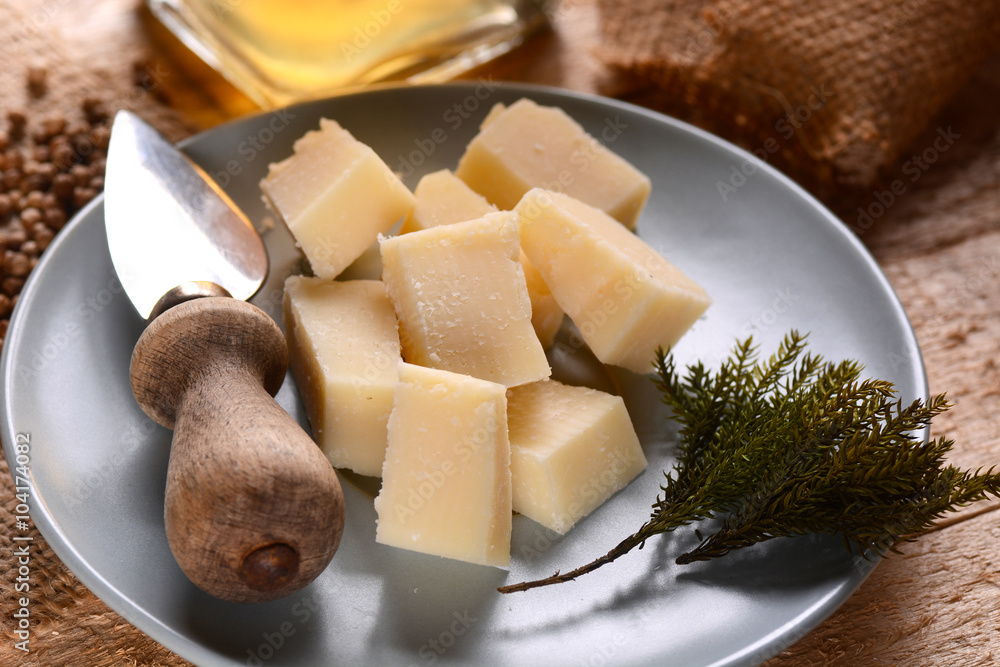 grana padano a cubetti Stock Photo | Adobe Stock