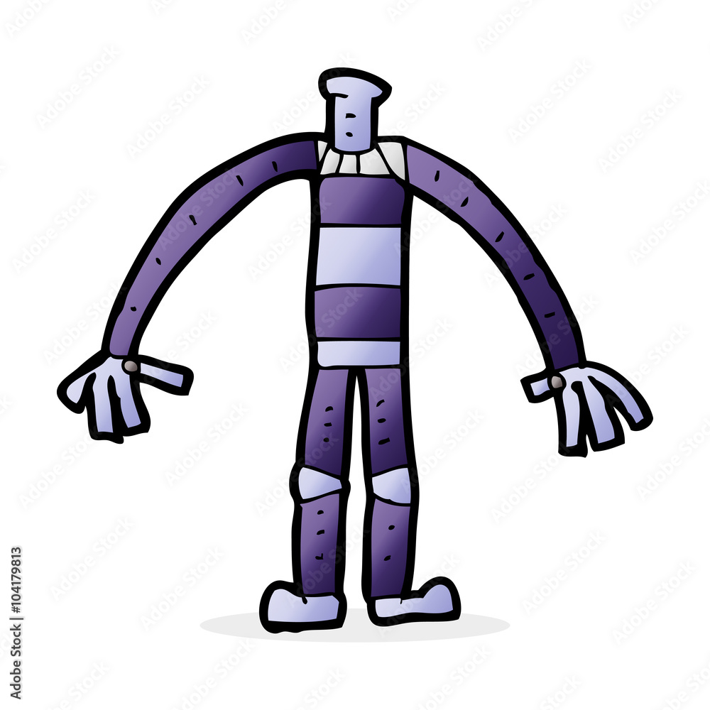 cartoon robot body (mix and match cartoons or add own photo head Stock ...