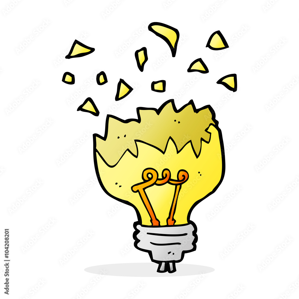 cartoon light bulb exploding Stock Vector | Adobe Stock cartoon light bulb exploding Stock Vector | Adobe Stock