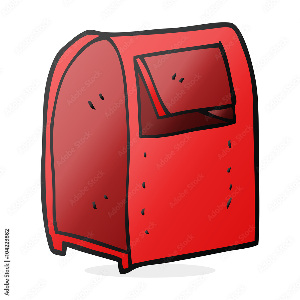 cartoon mailbox Stock Vector | Adobe Stock