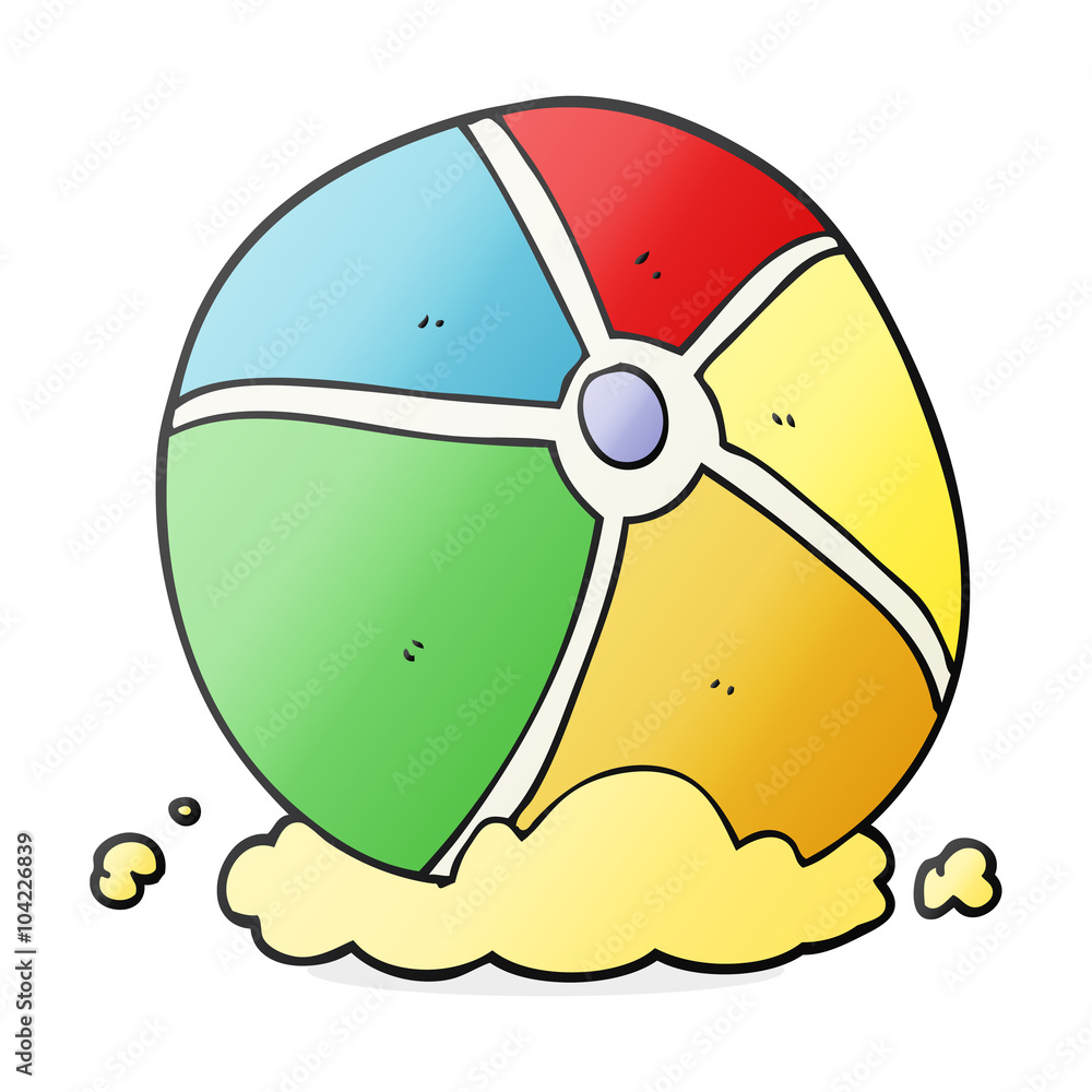 cartoon beach ball Stock Vector | Adobe Stock