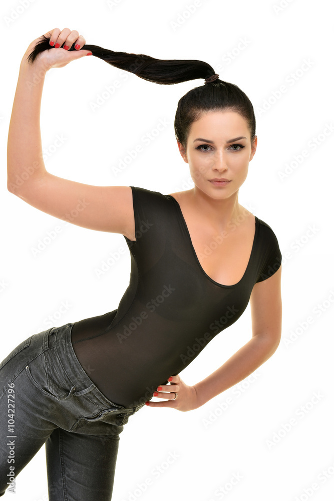 Sexy Fashion model pose Stock Photo | Adobe Stock