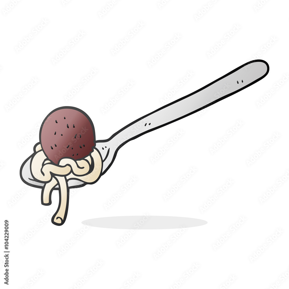 cartoon meatball Stock Vector | Adobe Stock