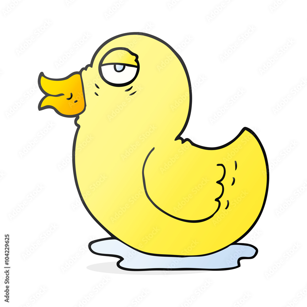 cartoon rubber duck Stock Vector | Adobe Stock