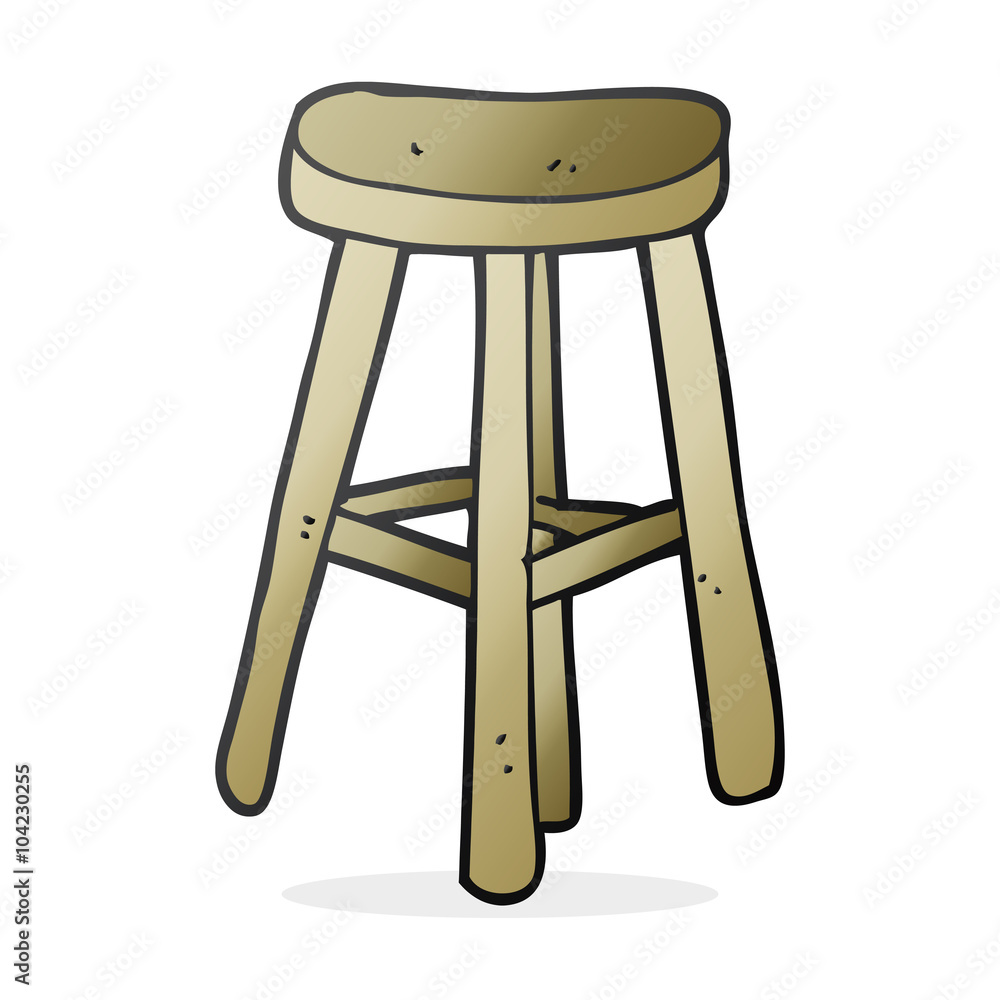 cartoon stool Stock Vector | Adobe Stock