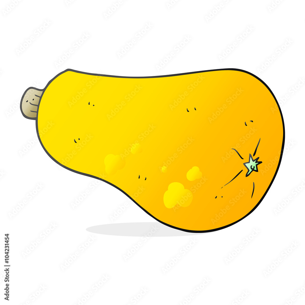 cartoon butternut squash Stock Vector | Adobe Stock