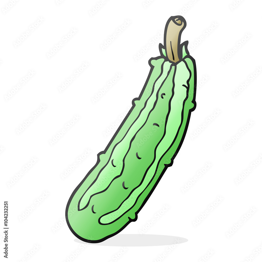 cartoon zucchini Stock Vector | Adobe Stock