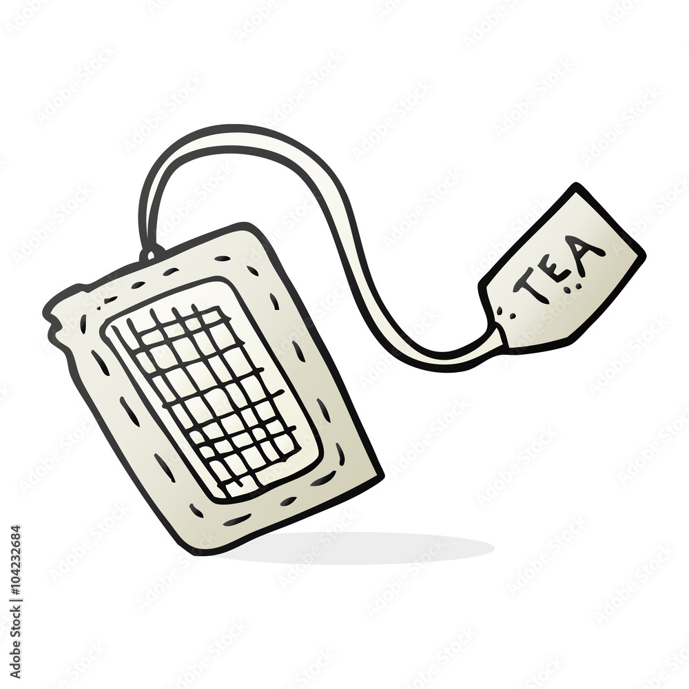 cartoon tea bag Stock Vector | Adobe Stock