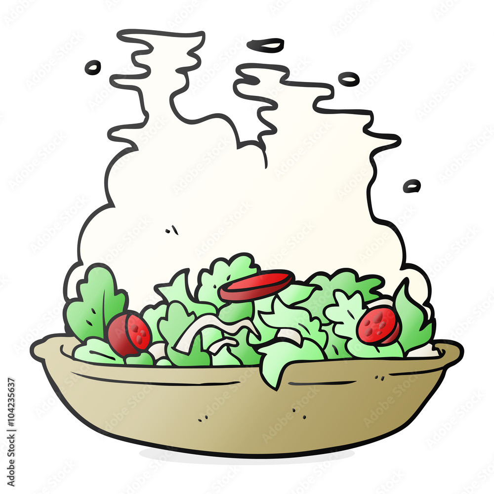 cartoon salad Stock Vector | Adobe Stock
