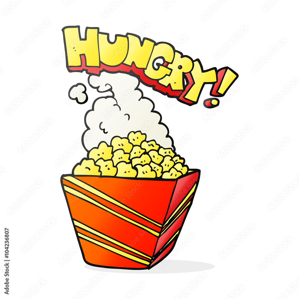 cartoon fresh popcorn Stock Vector | Adobe Stock