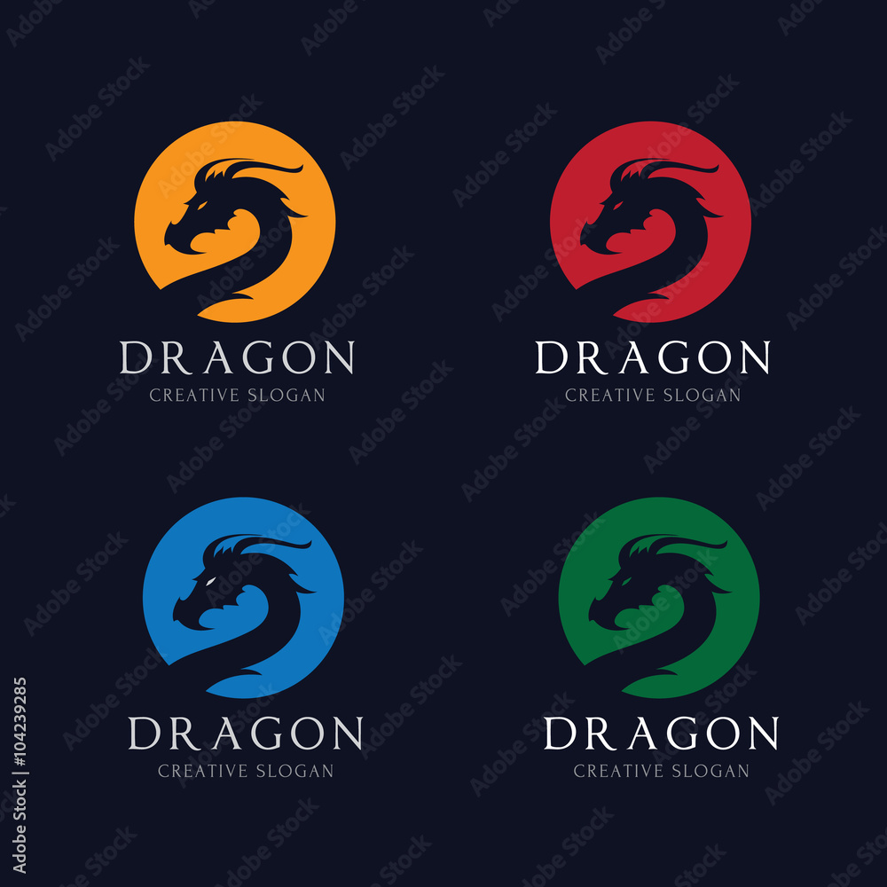 Dragon logo,Animal logo,tattoo,Vector Logo template Stock Vector ...