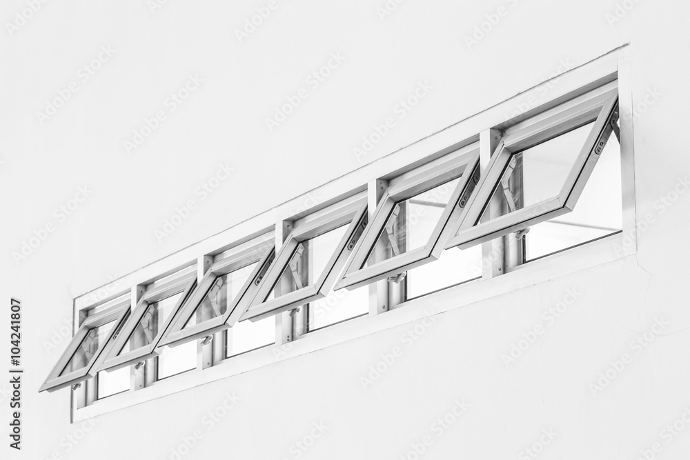 Open glass ventilation windows Stock Photo | Adobe Stock