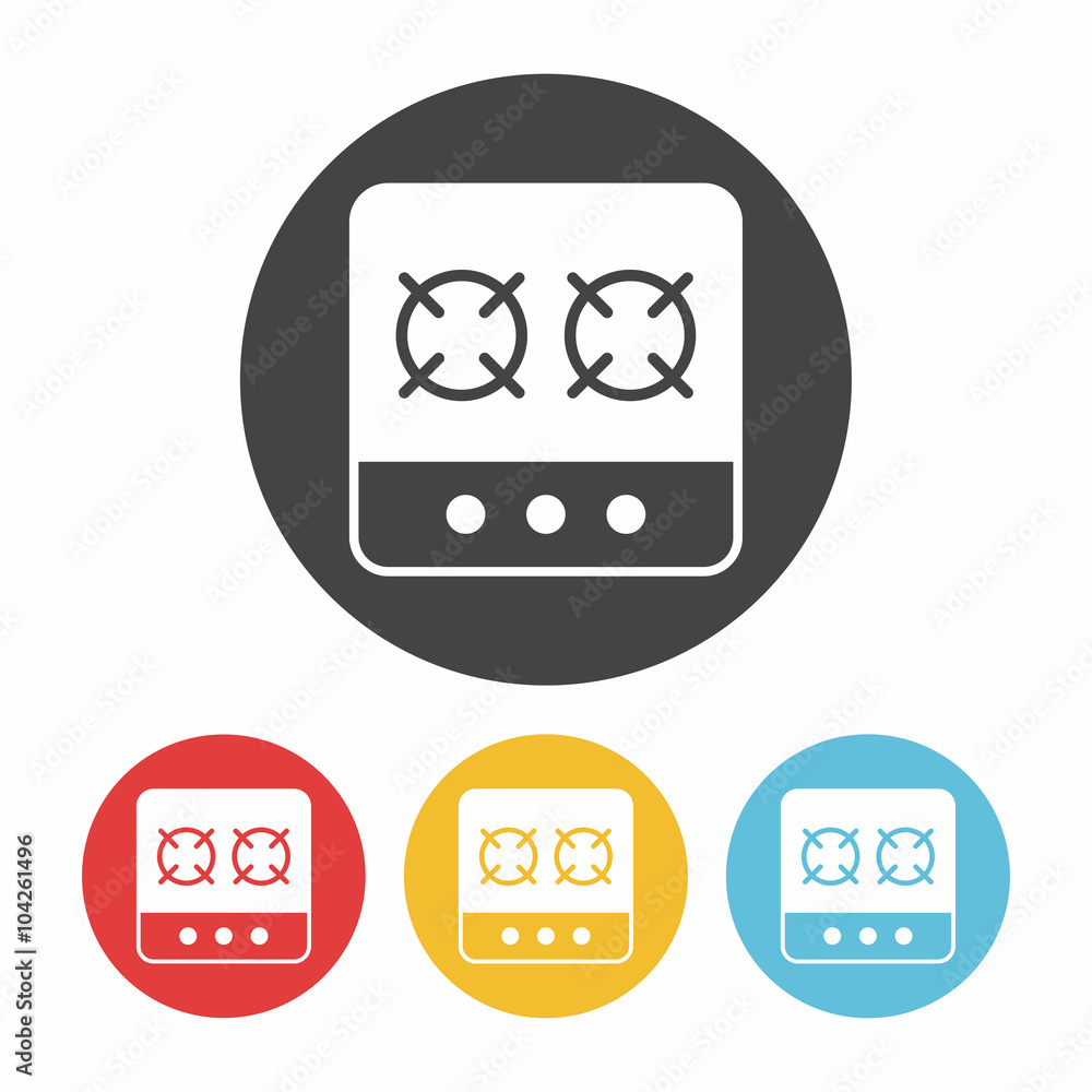 gas stove icon Stock Vector | Adobe Stock