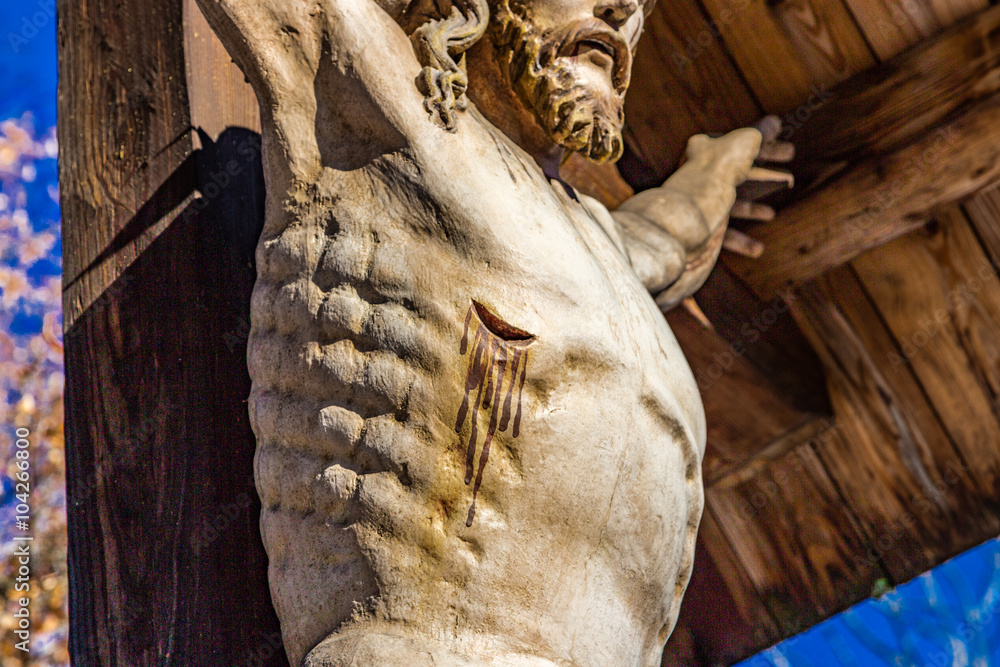 wound in the side of Jesus Christ Crucified Photos | Adobe Stock