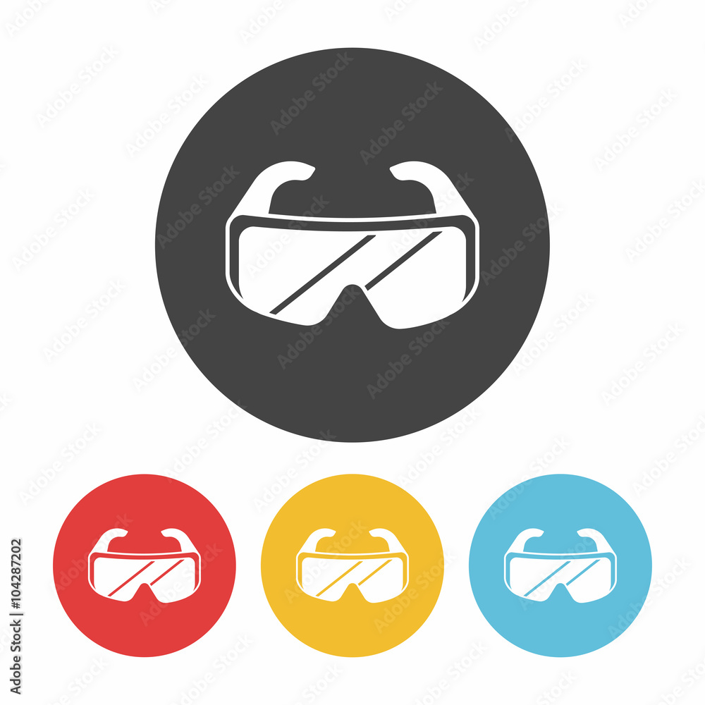 Goggle icon Stock Vector | Adobe Stock