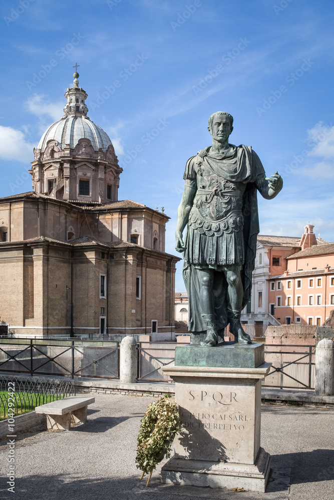 Julius Caesar Statue in Rome Italy Stock Photo | Adobe Stock