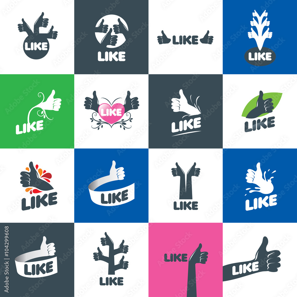 vector logo like Stock Vector | Adobe Stock