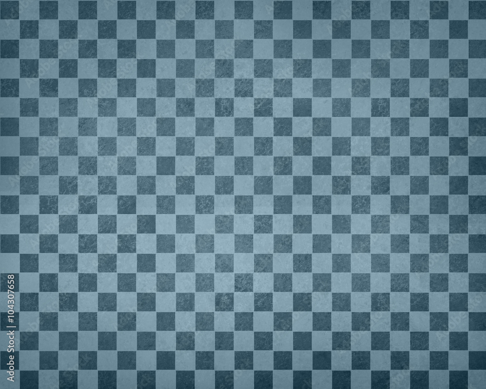 vintage checkered background pattern, rows of dark and light blue ...