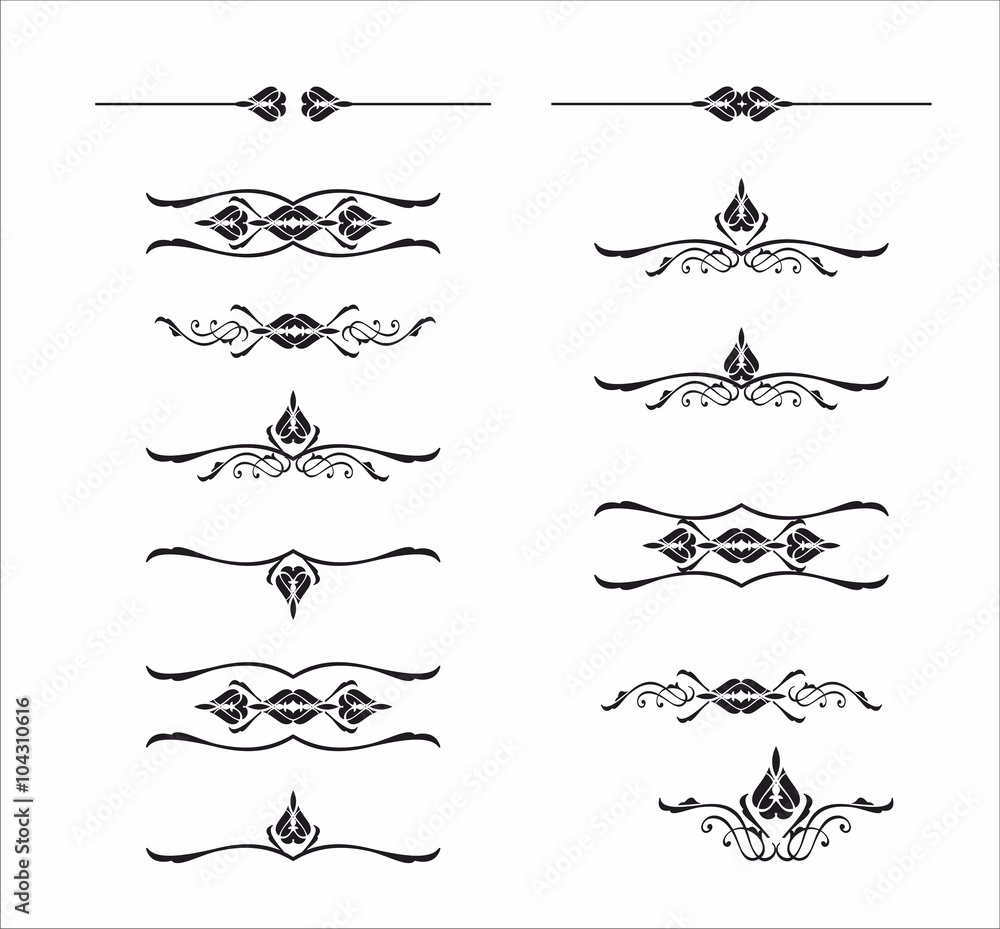 Decorative graphic divider element Stock Vector | Adobe Stock