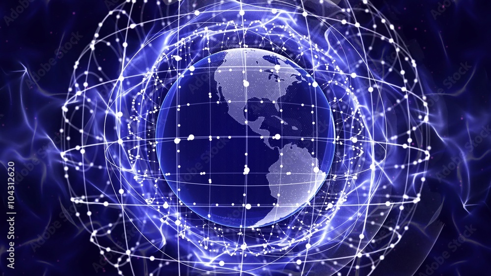 Earth, Connection Network Concept, Loop, 4k Stock Video | Adobe Stock