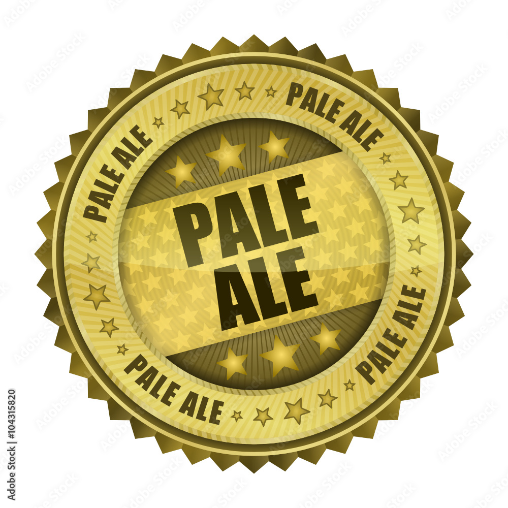 button 201405g pale ale I Stock Vector | Adobe Stock