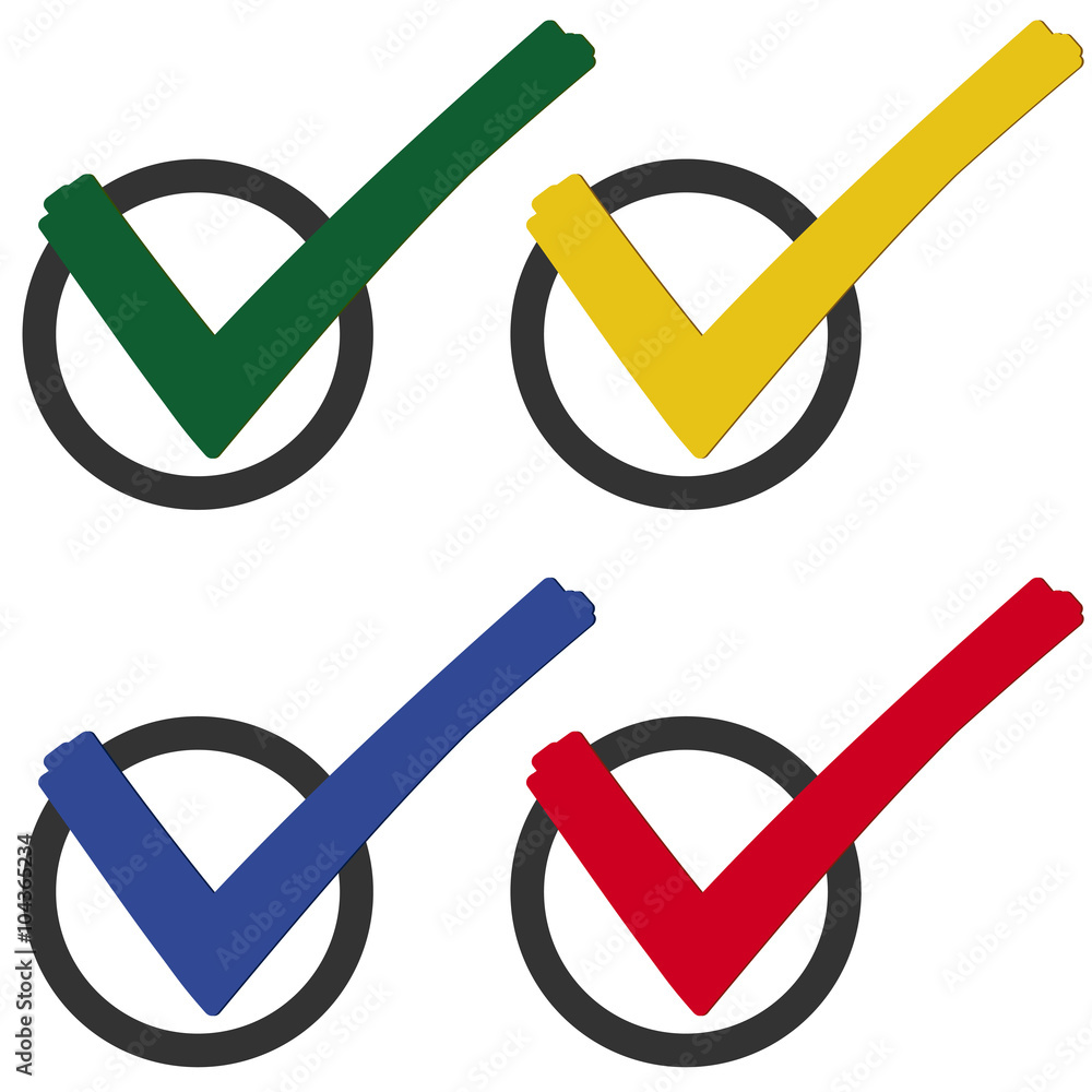 collection colored check marks Stock-Vektorgrafik | Adobe Stock collection colored check marks Stock-Vektorgrafik | Adobe Stock