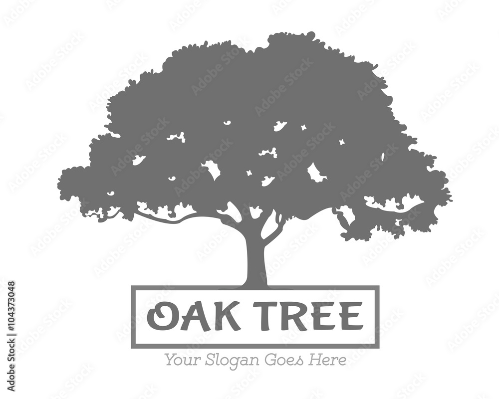 Vector Oak Tree Logo Stock Vector | Adobe Stock