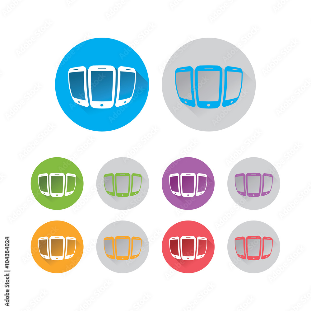 Mobile Phone App logo icon Stock Vector | Adobe Stock