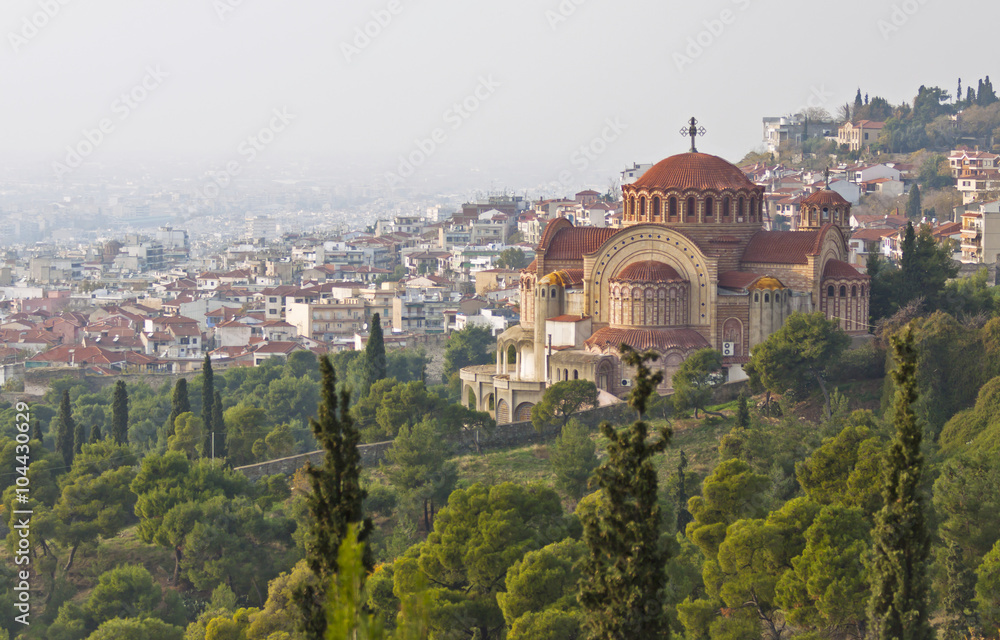 Orthodox church of Saint Pavlo (Agios Pavlos) in Thessaloniki Stock Photo | Adobe Stock