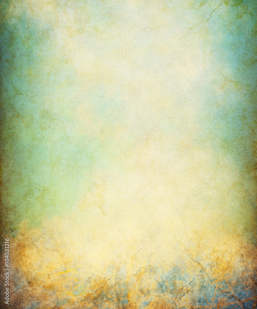 A grunge paper background with cracks and stains. Image displays a ...