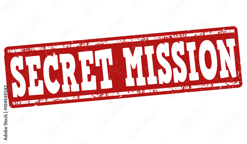 Secret mission stamp Stock Vector | Adobe Stock