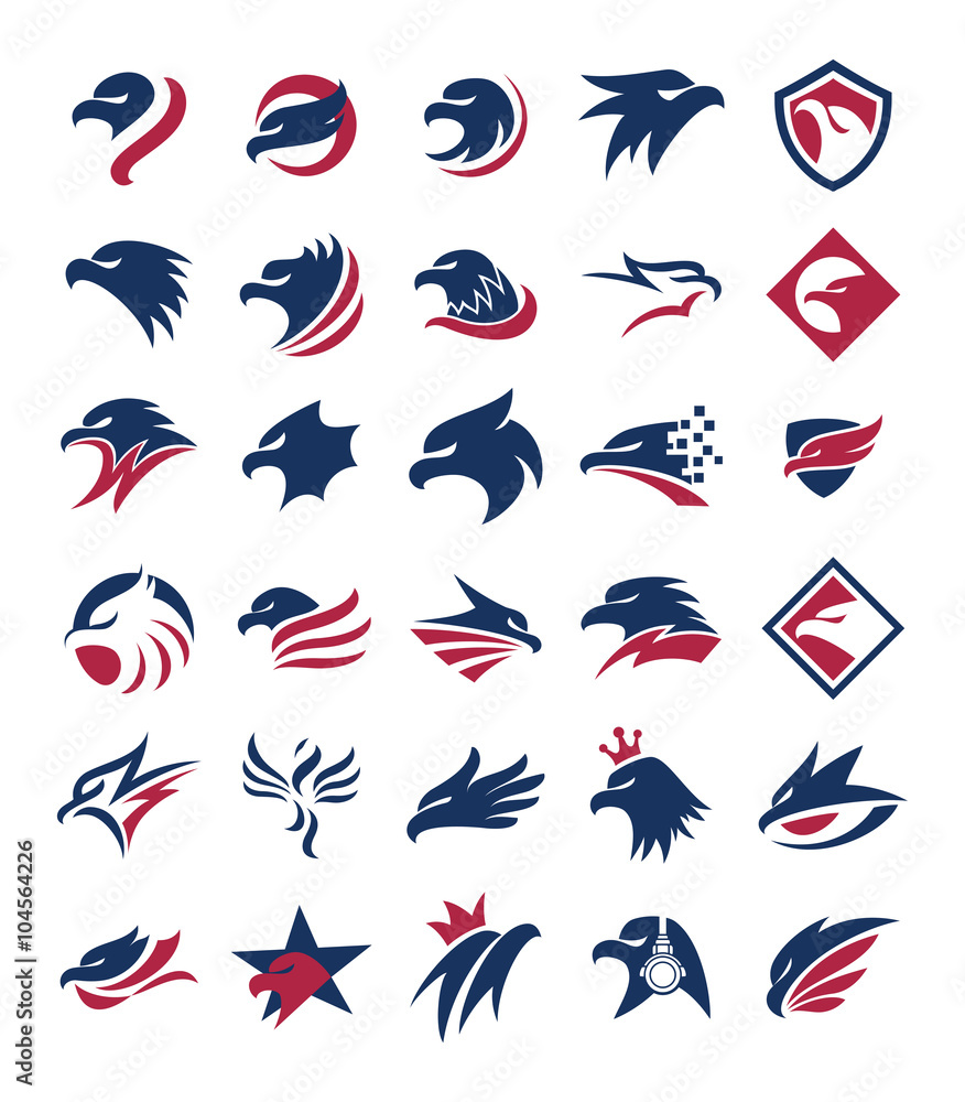 30 Best Eagle Logo Collection Stock Vector | Adobe Stock