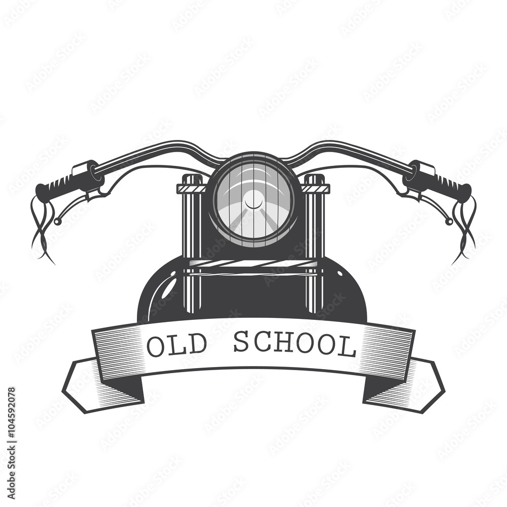 Vintage motorcycle emblems,old school, labels, badges, logos and design ...